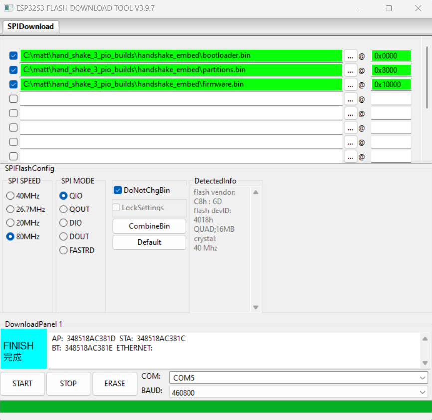 ESP32 flashing | mattoppenheim